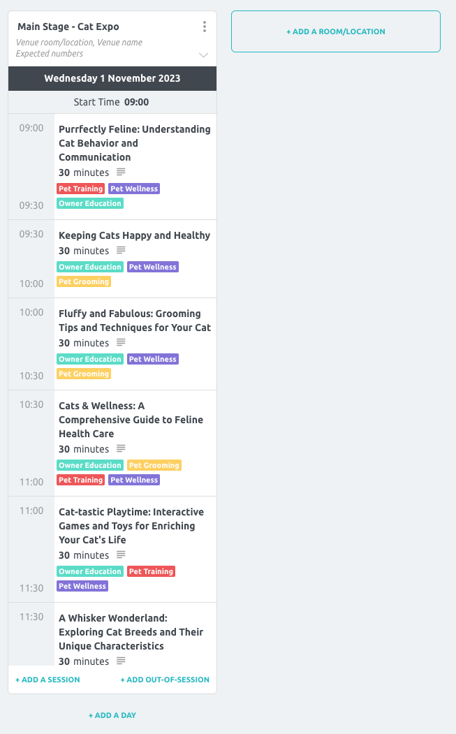 Joi Program Builder - Best tool for event planners to build a program